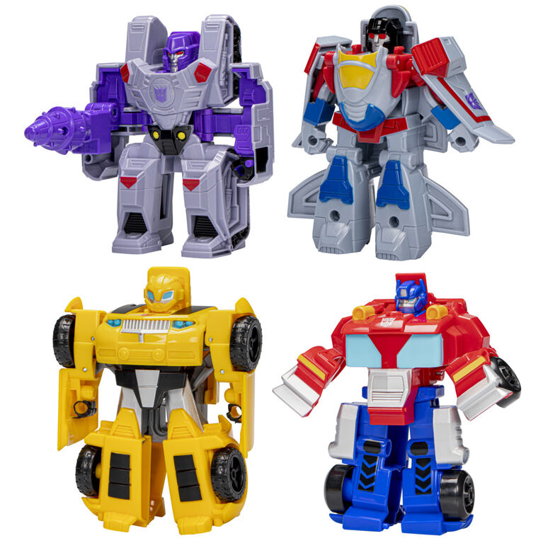 TRANSFORMERS AUTOBOTS CONTRE DECEPTICONS - PACK DE 4 FIGURINES ...