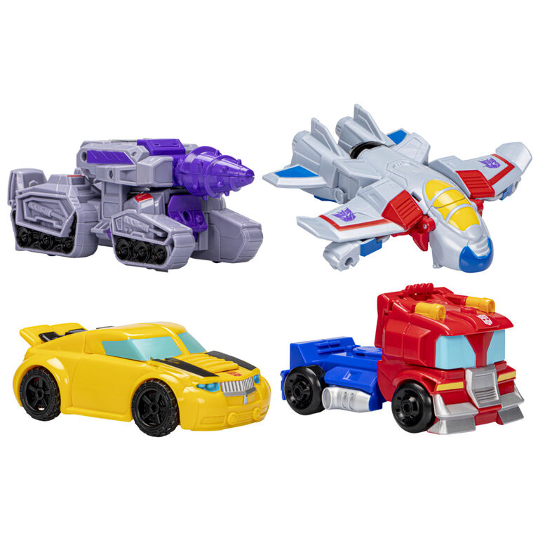 TRANSFORMERS AUTOBOTS CONTRE DECEPTICONS - PACK DE 4 FIGURINES ...