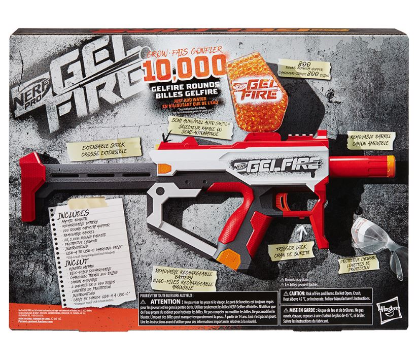 NERF PRO GELFIRE - BLASTER AUTOMATIQUE MYTHIC (FUSIL) - CAMIONS, ARMES ...