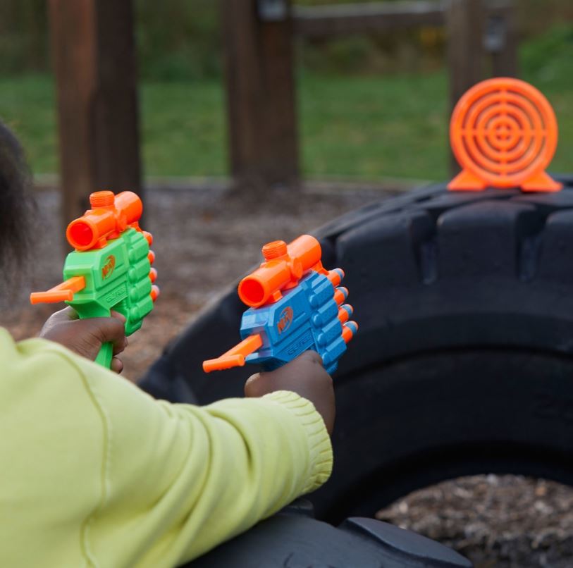 NERF ELITE 2.0 - ENSEMBLE DE CIBLES FACE À FACE - CAMIONS, ARMES ET ...
