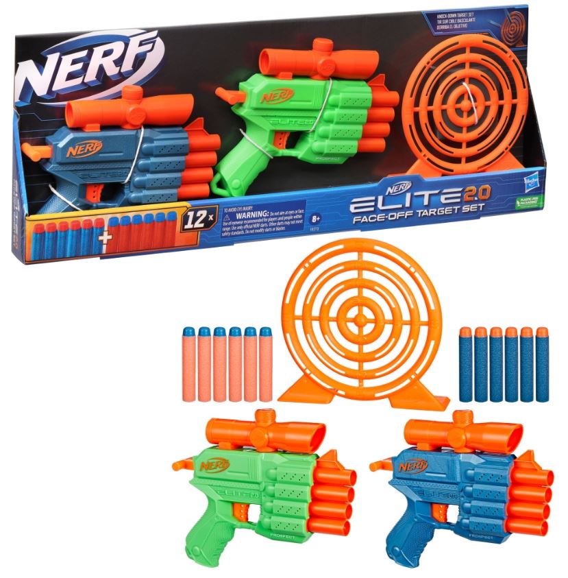 NERF ELITE 2.0 - ENSEMBLE DE CIBLES FACE À FACE - CAMIONS, ARMES ET ...