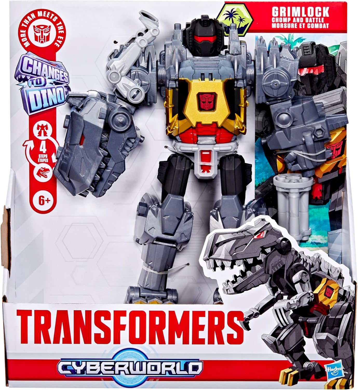 TRANSFORMERS CYBERWORLD CHOMP & BATTLE GRIMLOCK 9" (0825) - CAMIONS ...