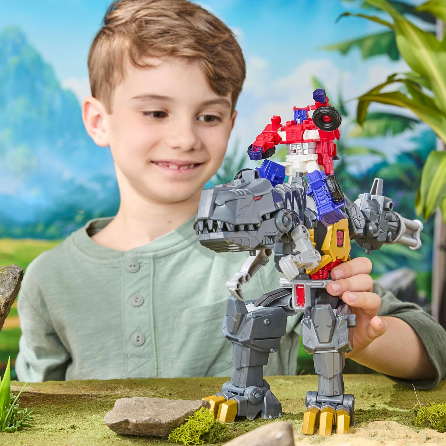 TRANSFORMERS CYBERWORLD CHOMP & BATTLE GRIMLOCK 9" (0825) - CAMIONS ...