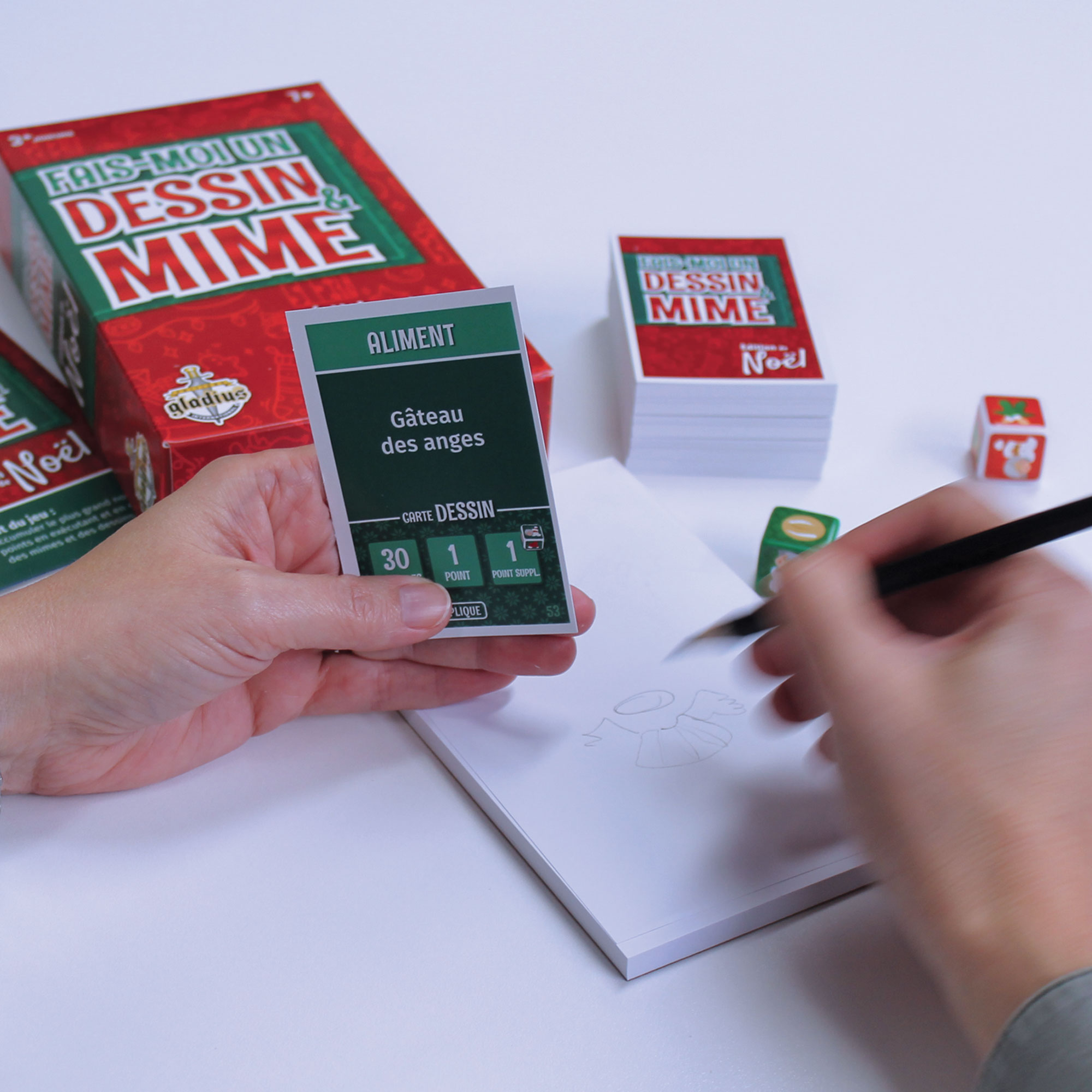 JEU FAIS-MOI UN DESSIN : MIME - ÉDITION NOËL - JEUX DE SOCIÉTÉ ...