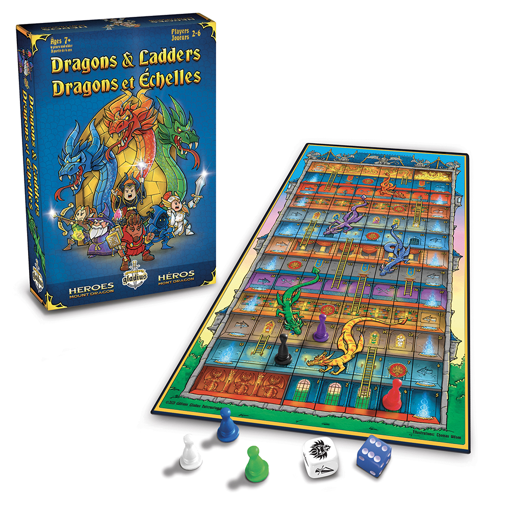 JEU DRAGONS ET ÉCHELLES - JEUX DE SOCIÉTÉ / Préscolaire (5 ans et ...