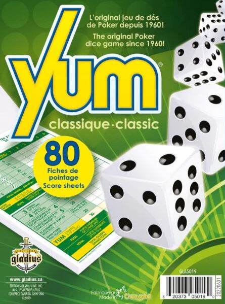 YUM BLOC DE 80 FICHES DE POINTAGE - JEUX DE SOCIÉTÉ / Accessoires pour ...