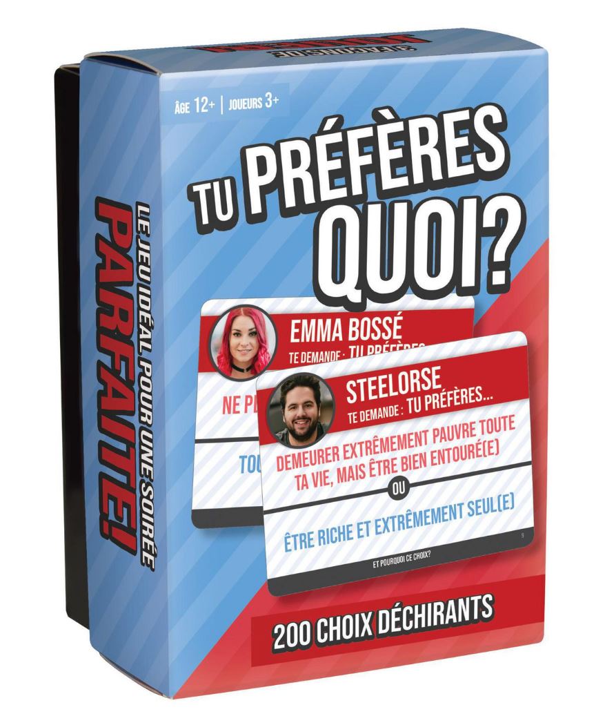 // JEU TU PRÉFÈRES QUOI? - JEUX DE SOCIÉTÉ / Adultes (général)