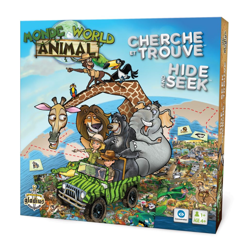 JEU CHERCHE ET TROUVE MONDE ANIMAL - JEUX DE SOCIÉTÉ / Préscolaire (5 ...