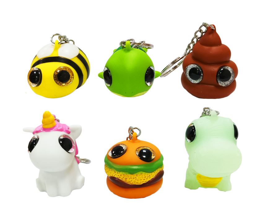 PORTE-CLÉS GROS YEUX POPPERS SÉRIE 3 ASST - BABIOLES / Porte-clés
