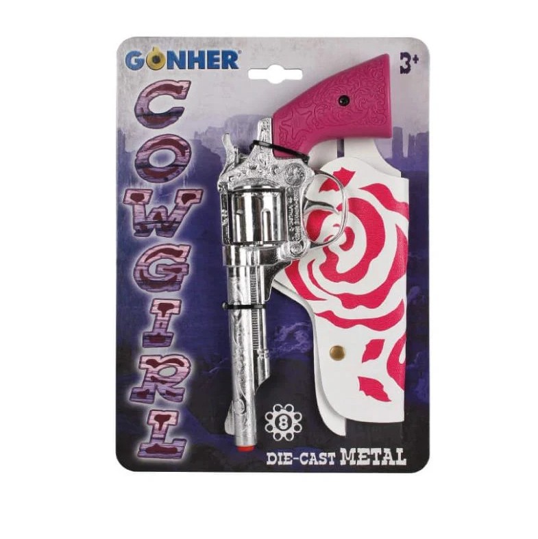 GONHER - REVOLVER DE COWGIRL 8 COUPS AVEC ÉTUI - MÉTAL - CAMIONS, ARMES ...