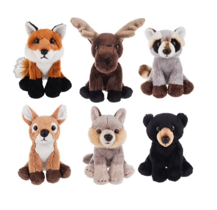 PELUCHE - COLLECTION HERITAGE - MINI ANIMAUX DE LA FORÊT 5" ASST ...