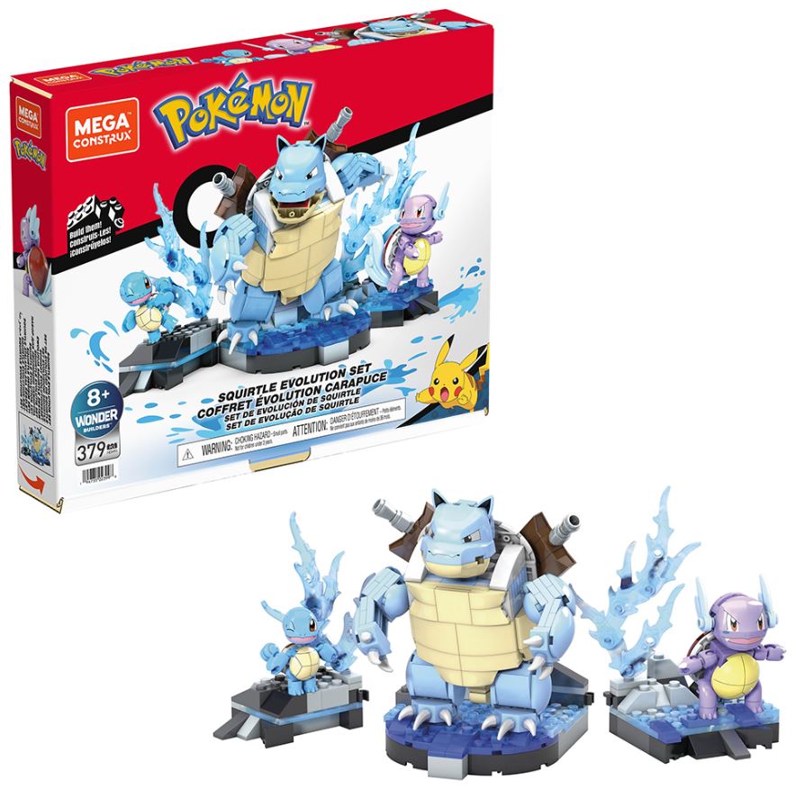 MEGA POKÉMON - COFFRET ÉVOLUTION CARAPUCE - CONSTRUCTION / Mega Bloks ...