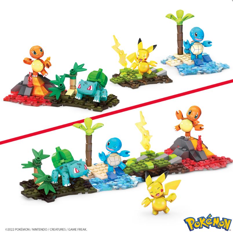 MEGA BLOKS - POKÉMON ÉQUIPE DE LA RÉGION DE KANTO - CONSTRUCTION / Mega ...
