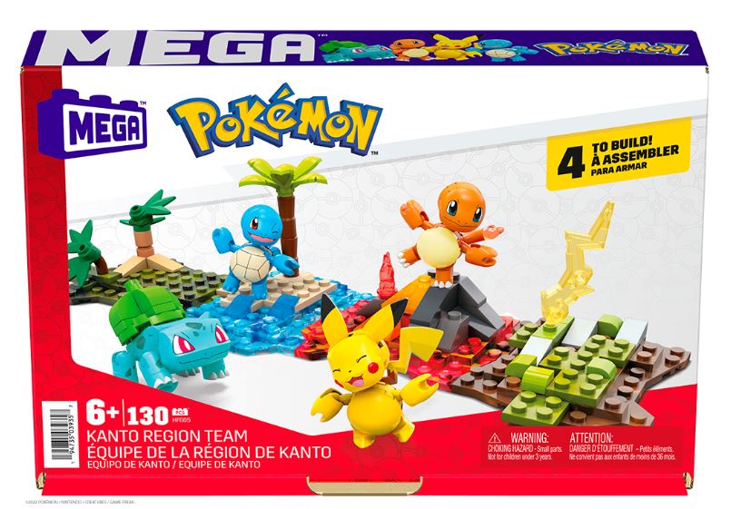 MEGA BLOKS - POKÉMON ÉQUIPE DE LA RÉGION DE KANTO - CONSTRUCTION / Mega ...