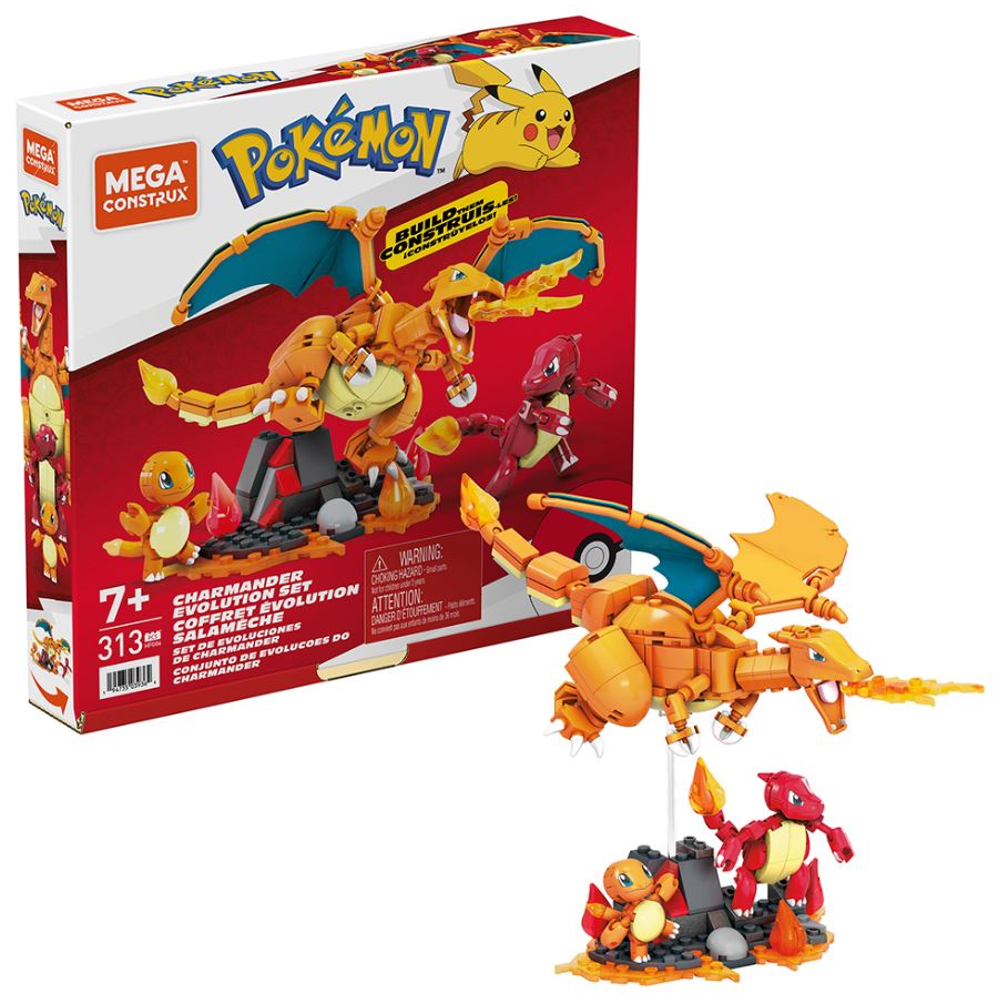 MEGA POKÉMON - COFFRET ÉVOLUTION SALAMÈCHE - CONSTRUCTION / Mega Bloks ...