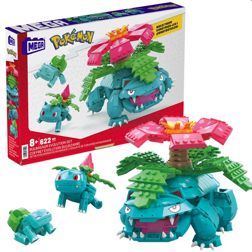 MEGA BLOKS - POKÉMON COFFRET ÉVOLUTION BULBIZARRE - CONSTRUCTION / Mega ...