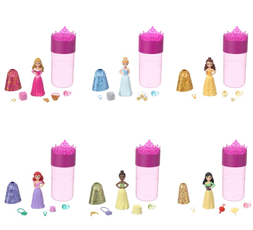 PRINCESSE DISNEY - COLOR REVEAL ROYALE SÉRIE 2 - PETITE POUPÉE ...