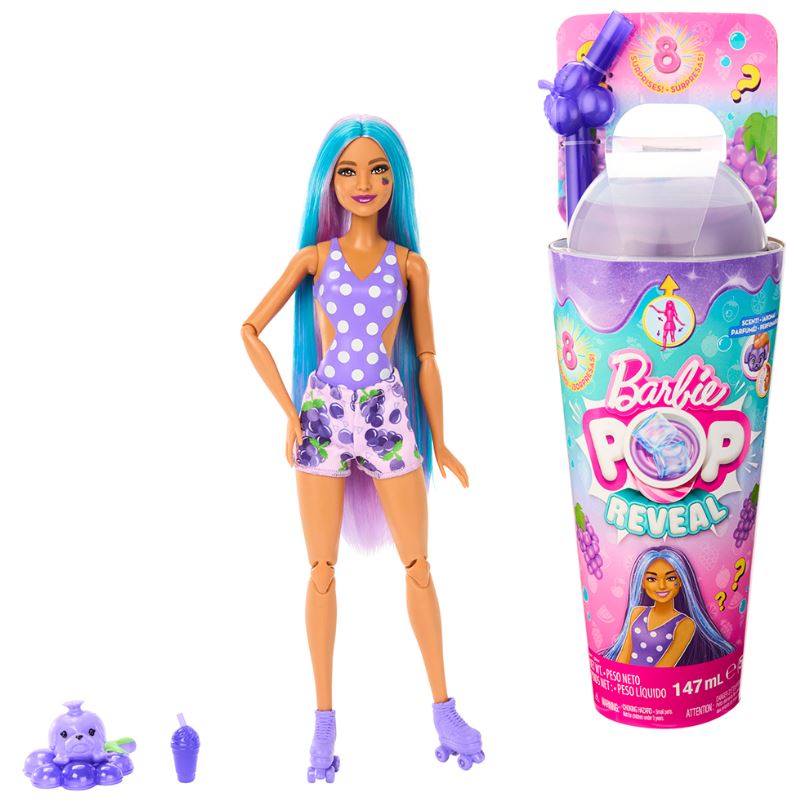 BARBIE POP! REVEAL - SÉRIE FRUITS - POUPÉE BARBIE ASSORTIES - POUPÉES ...