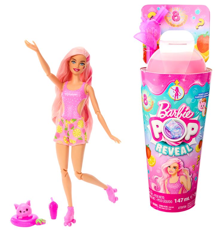 BARBIE POP! REVEAL - SÉRIE FRUITS - POUPÉE BARBIE ASSORTIES - POUPÉES ...