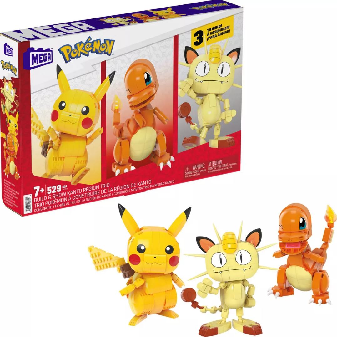 MEGA POKÉMON - TRIO POKÉMON À CONSTRUIRE DE LA RÉGION DE KANTO ...