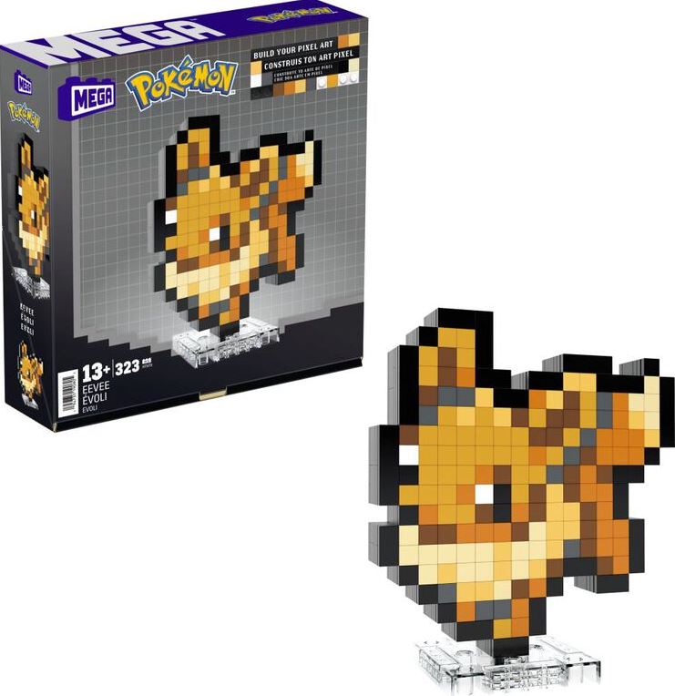 MEGA POKÉMON - PIXEL ART - EVOLI - CONSTRUCTION / Mega Bloks et Mega ...