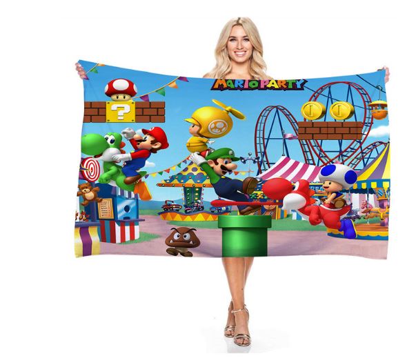SERVIETTE - MARIO BROSS PARTY - SAISONNIER / Été - jeux et sports