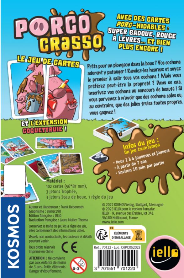 JEU PORCO CRASSO (FR) - JEUX DE SOCIÉTÉ / Enfants (6 à 8 ans)
