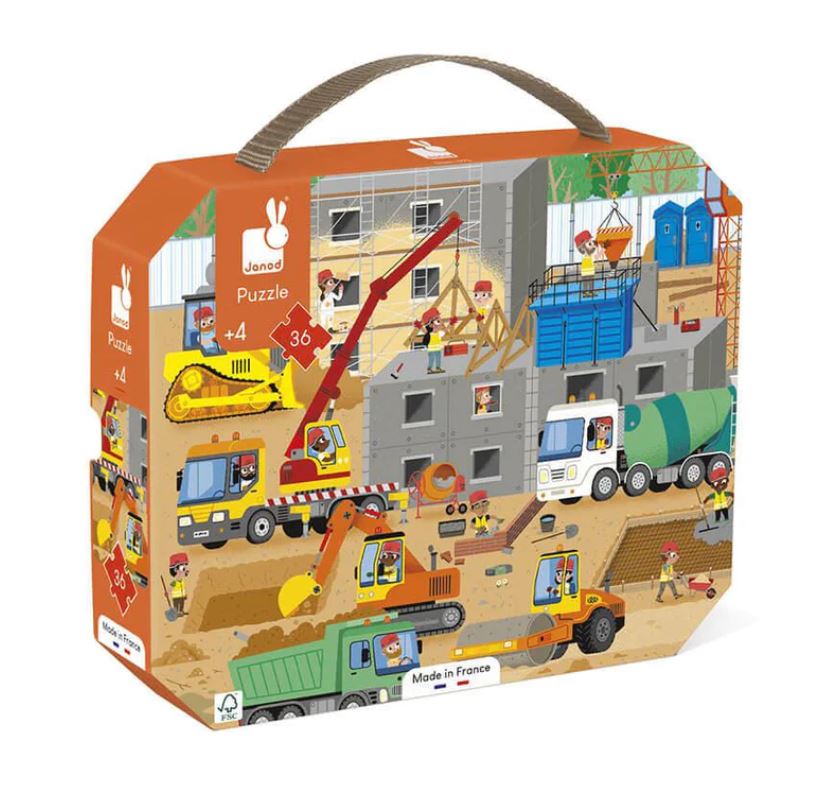 JANOD CASSE-TÊTE 36 PIÈCES - LE CHANTIER #J02533 - CASSE-TÊTES / Casse ...