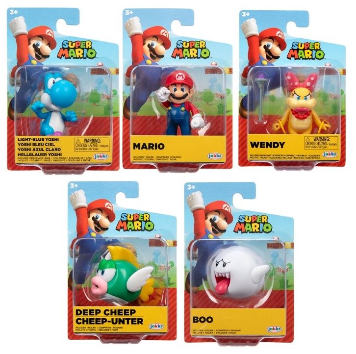 NINTENDO - FIGURINE SUPER MARIO CHECKLAND 2.5" ASST - CAMIONS, ARMES ET ...
