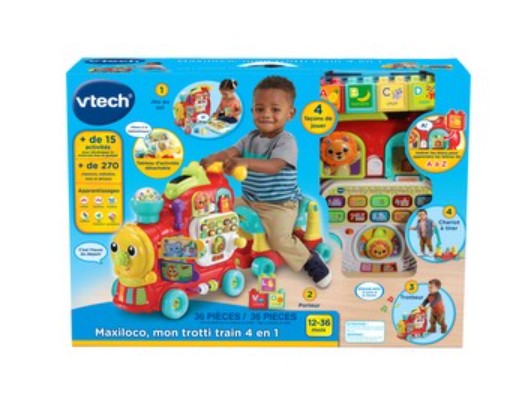 VTECH - MAXILOCO, MON TROTTI TRAIN 4 EN 1 (MAXI TROTTI) - BÉBÉ / V-Tech