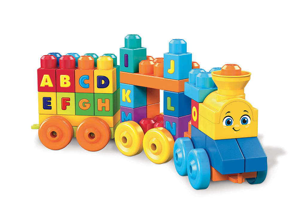 MEGA BLOKS - TRAIN ALPHABET MUSICAL 50 PIÈCES - CONSTRUCTION / Mega ...