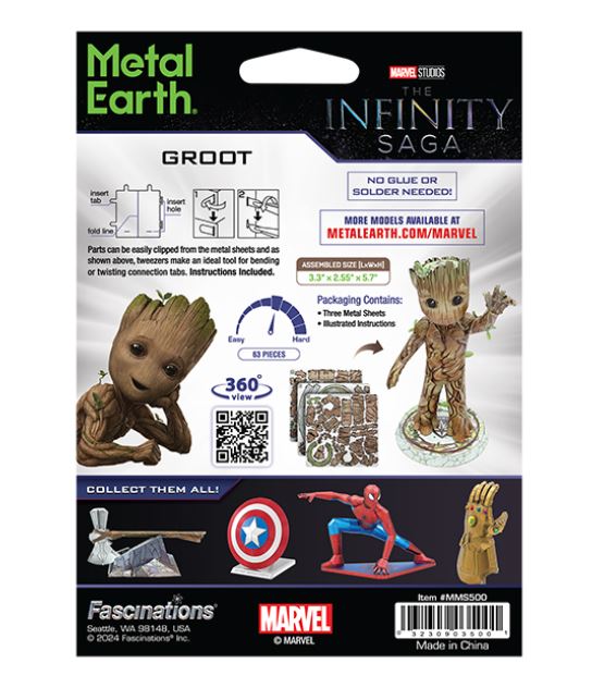 METAL EARTH THE INFINITY SAGA - GROOT - CONSTRUCTION / Métal Earth