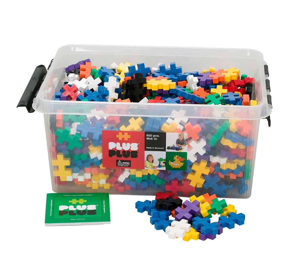 BLOCS PLUS-PLUS - GROS BAC ÉDUCATIF 600 PIÈCES - CONSTRUCTION / Blocs ...