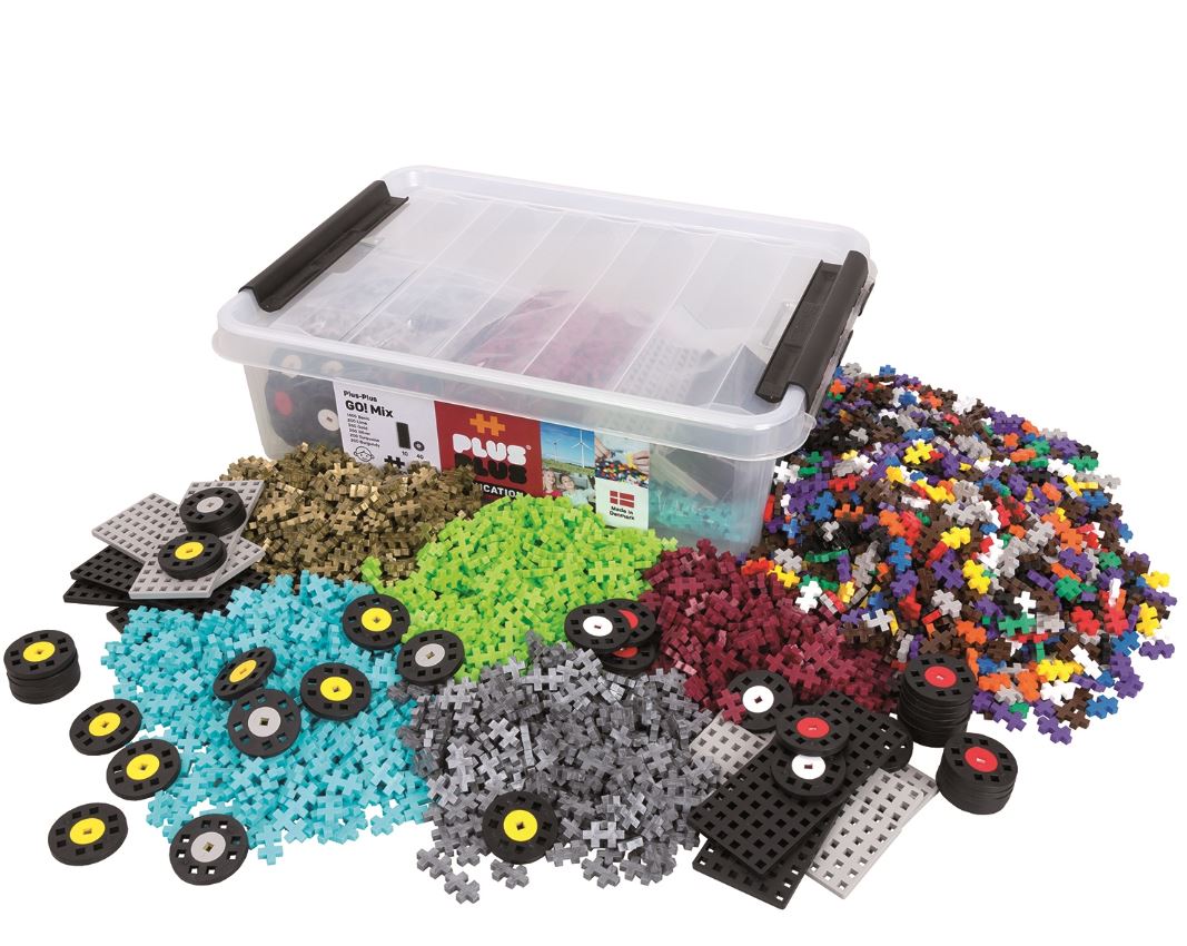 BLOCS PLUS-PLUS - GO! MÉLANGE ÉDUCATIF 2600 PIÈCES - CONSTRUCTION ...