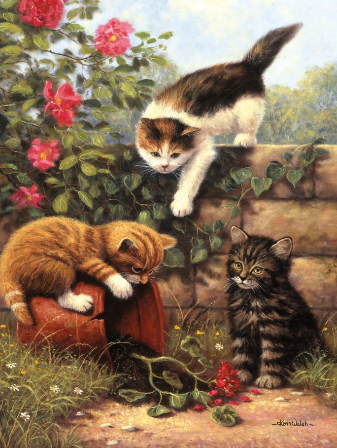 PEINTURE À NUMÉROS JUNIOR - CHATONS JOUANT - BRICOLAGE / Peinture à numéros