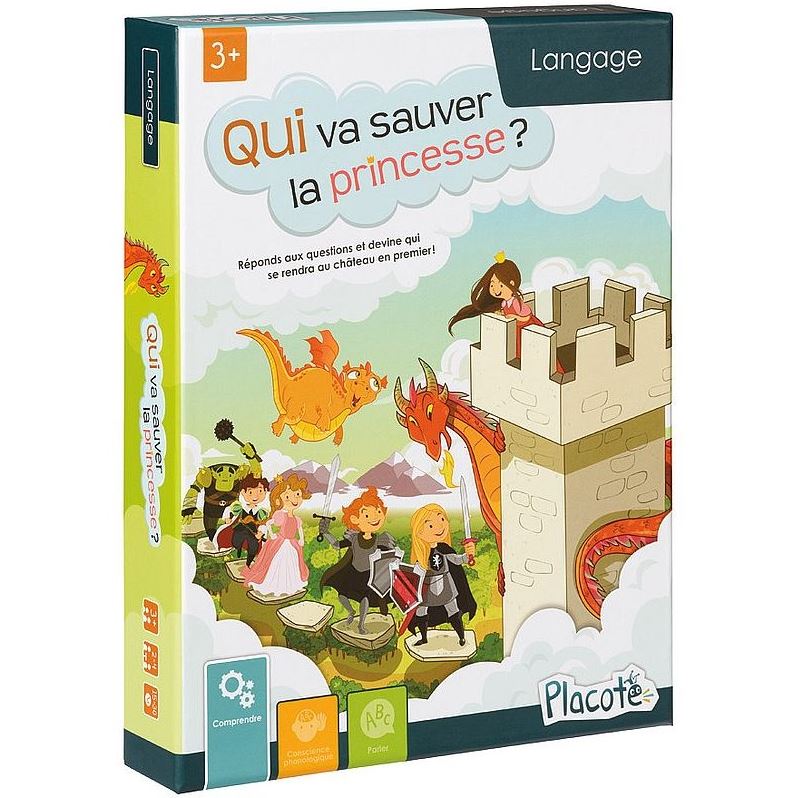 JEU PLACOTE - QUI VA SAUVER LA PRINCESSE? - JEUX DE SOCIÉTÉ ...
