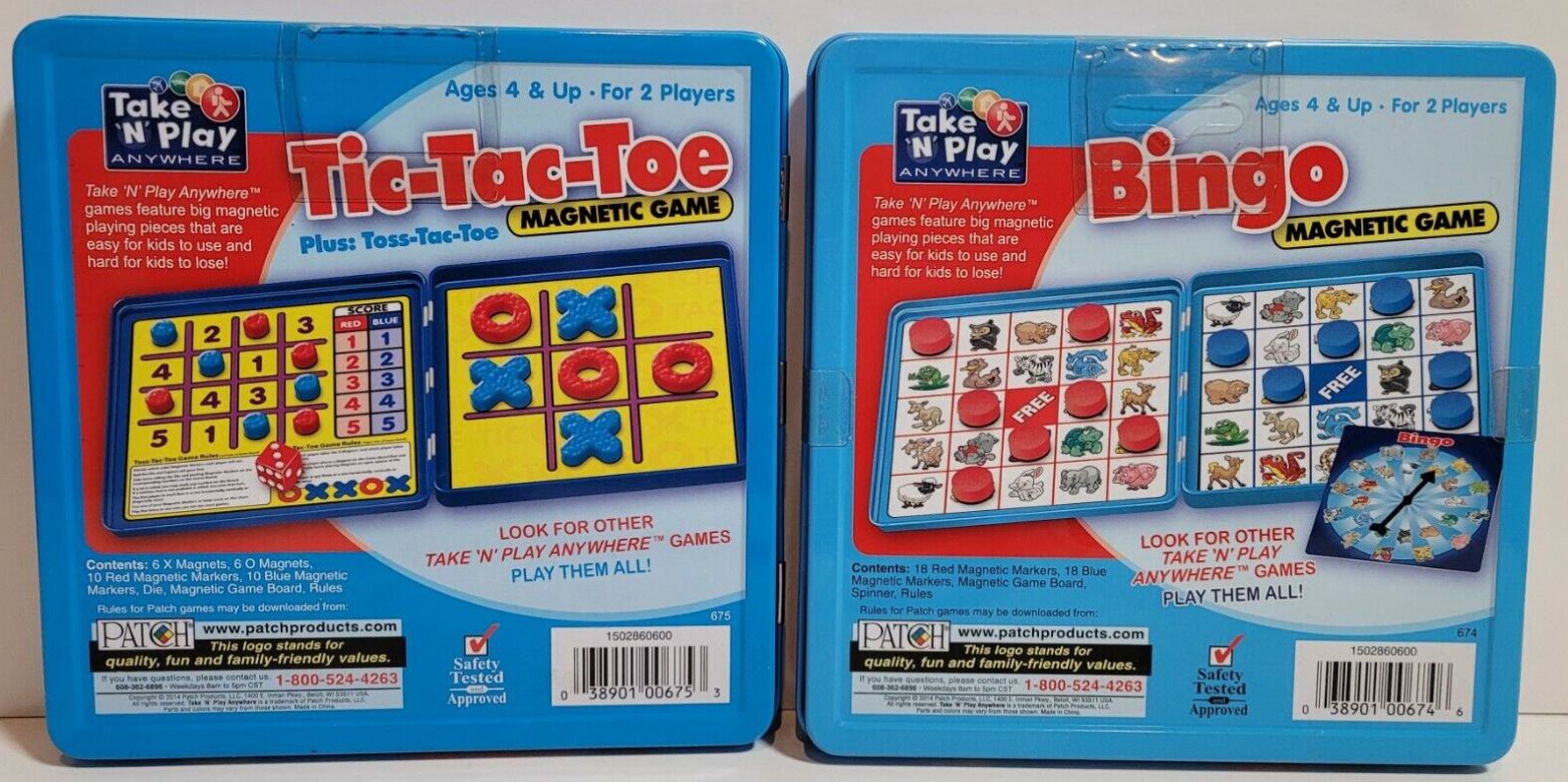 TAKE 'N PLAY - JEU BINGO OU TIC-TAC-TOE ASST - JEUX DE SOCIÉTÉ ...