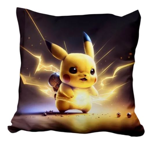COUSSIN - POKEMON PIKACHU ÉCLAIR - CHAMBRE D'ENFANTS / Jetées (couvertures)