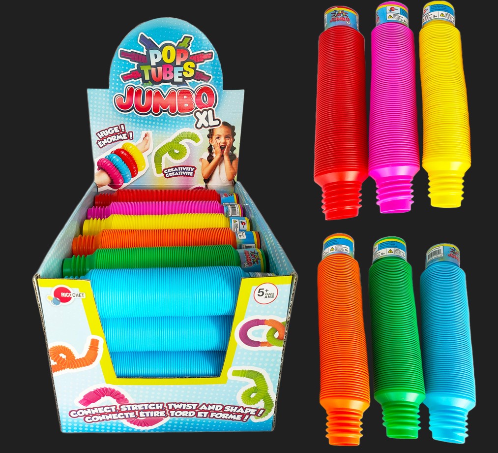 POP TUBES JUMBO XL ASST - MATÉRIEL SPÉCIALISÉ À L'ENFANCE / Jouets ...