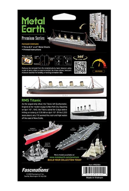 METAL EARTH PREMIUM SERIES - RMS TITANIC 3 FEUILLES - CONSTRUCTION ...