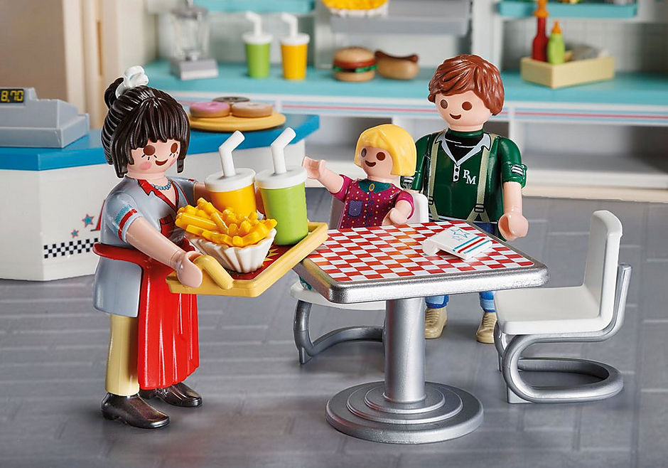 PLAYMOBIL - RESTAURANT TRANSPORTABLE #70111 - PLAYMOBIL / City Life