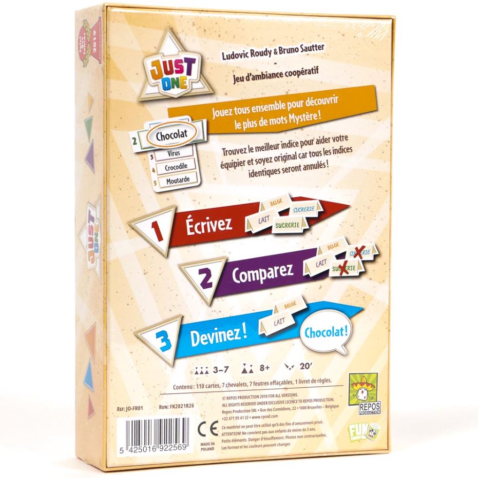 JEU JUST ONE - JEUX DE SOCIÉTÉ / Adultes (général)