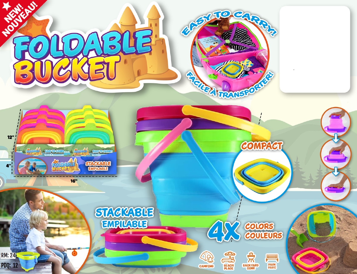 SEAU DE PLAGE PLIABLE - SAISONNIER / Été - jeux et sports