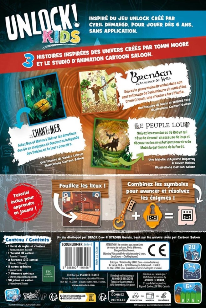 JEU UNLOCK! - KIDS 4 - HISTOIRE DE L'ÎLE D'EMERAUDE - JEUX DE SOCIÉTÉ ...