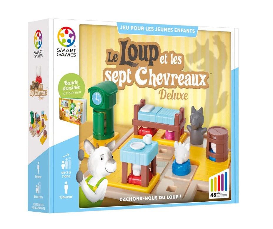 JC25 JEU SMART GAMES - LE LOUP ET LES 7 CHEVREAUX - JEUX DE SOCIÉTÉ ...