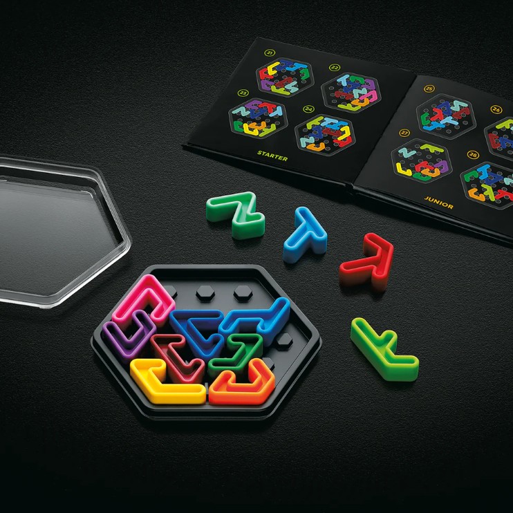 EDJ25 JEU SMART GAMES - IQ DELUXE - HEXAGON (1025) - JEUX DE SOCIÉTÉ ...