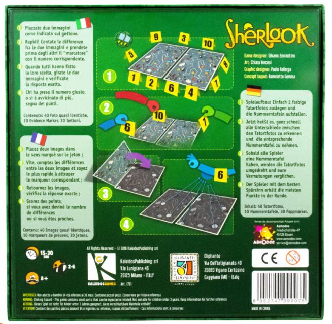 JEU SHERLOOK - JEUX DE SOCIÉTÉ / Enfants (6 à 8 ans)