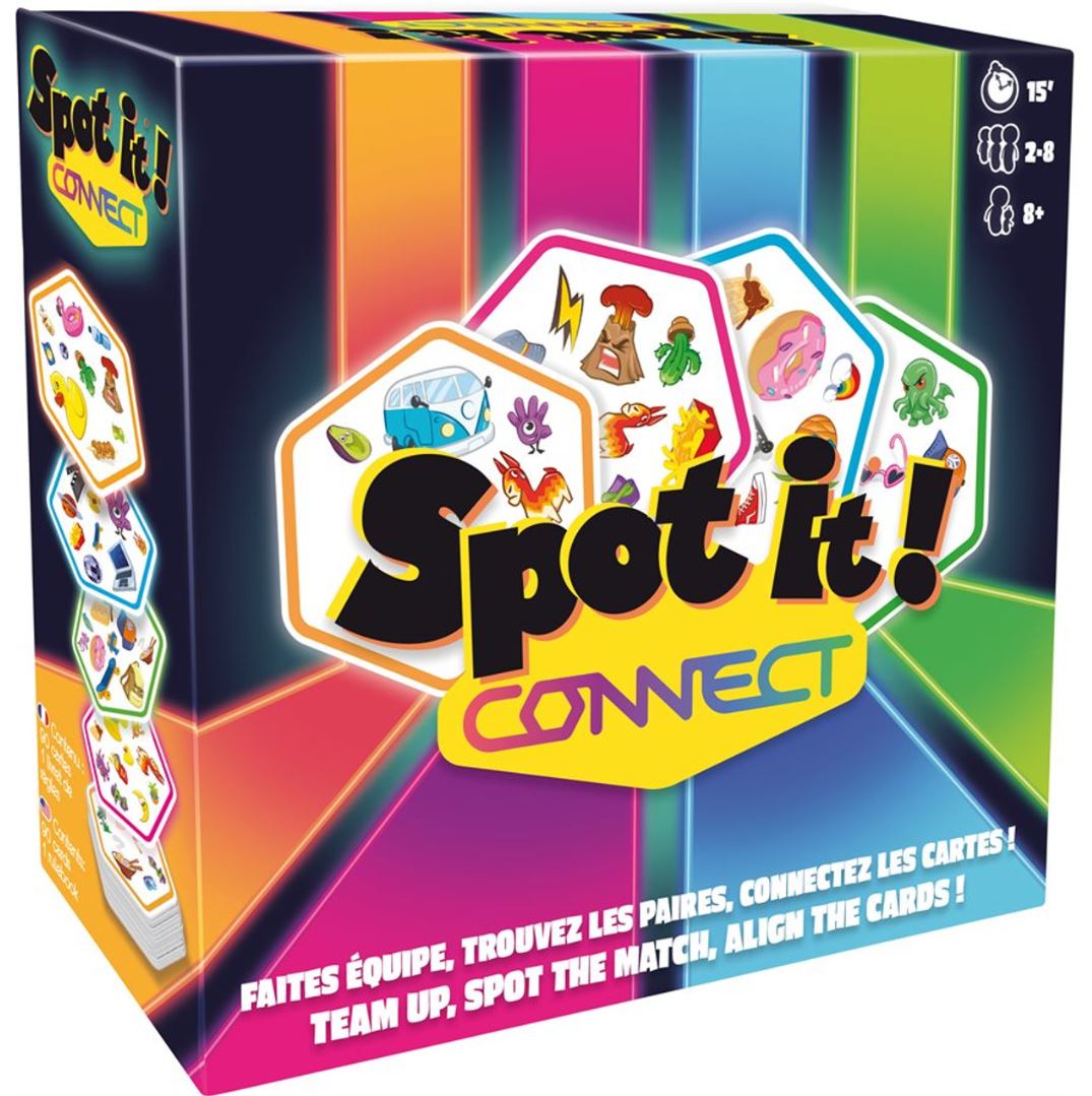 JEU SPOT IT! - DOBBLE - CONNECT - JEUX DE SOCIÉTÉ / Enfants (6 à 8 ans)