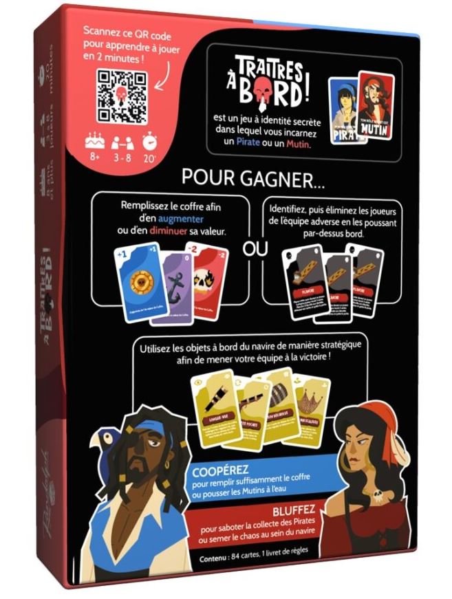 EDJ24 JEU TRAITRES À BORD - JEUX DE SOCIÉTÉ / Adultes (général)