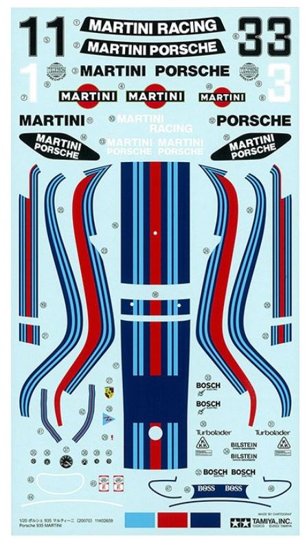 MODÈLE À COLLER - PORSCHE 935 MARTINI 1/20 NIVEAU 5 - BRICOLAGE ...